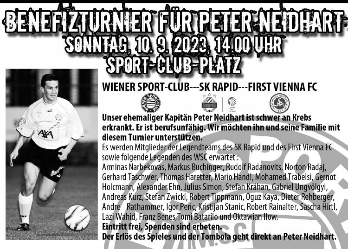 Christian SCHEUCH : Benefizturnier für Peter Neidhart